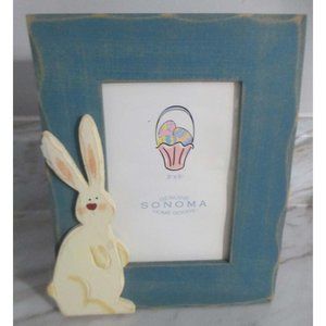 Sonoma | Accents | Nwot Sonoma Small Wood Photo Frame With Bunny Rabbit ...
